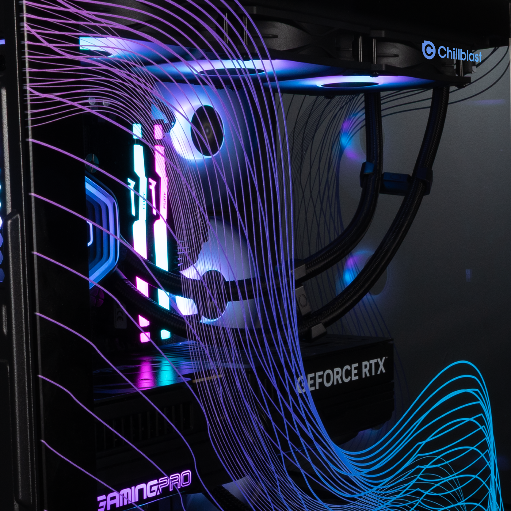 The Lab Core Flow Edition Ryzen 7 9800X3D RTX 5070 Gaming PC - Chillblast