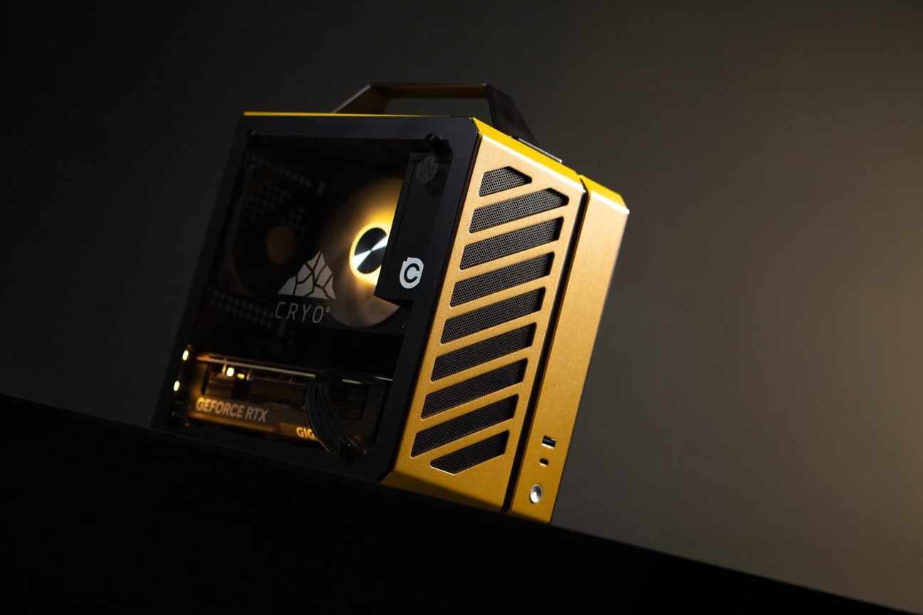 Cryo Core Portable RTX 5060 Yellow Gaming PC - Chillblast