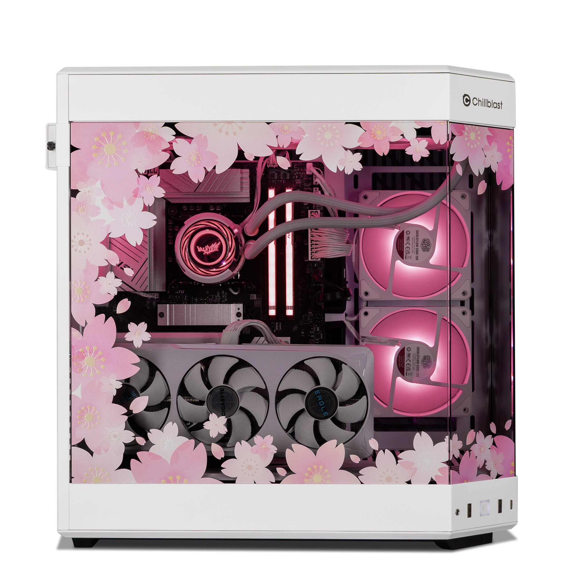 The Lab Core Sakura Edition Core i7 RTX 5070 Gaming PC with Cryo Bundle ...