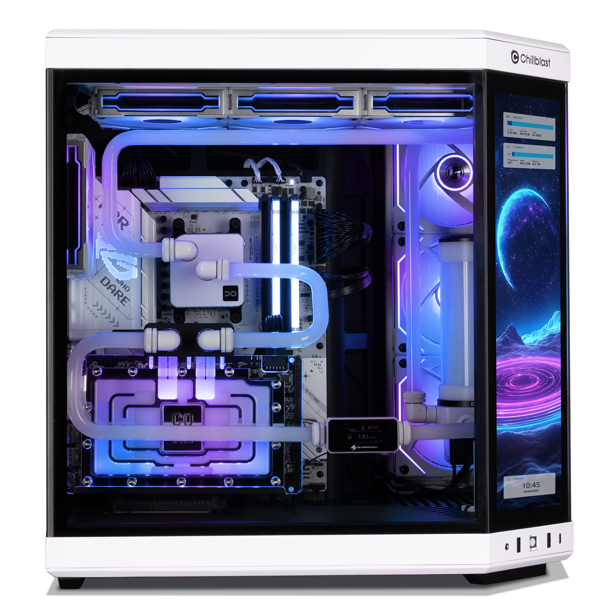 The Verge Ryzen 9 RTX 5090 Water Cooled Gaming PC with Cryo Bundle ...